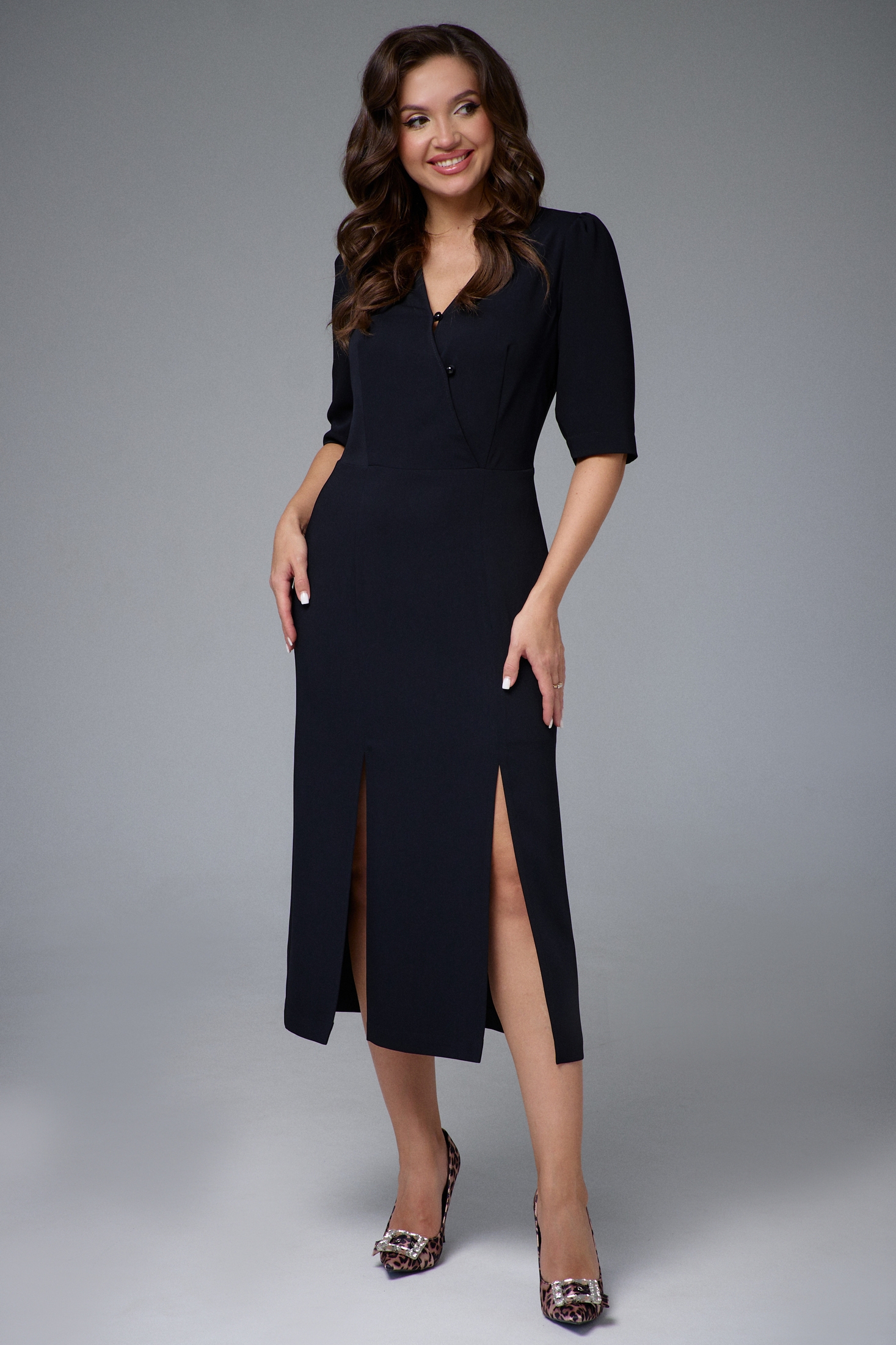 Платье 16456 черный LeNata купить в интернет магазине | в наличии